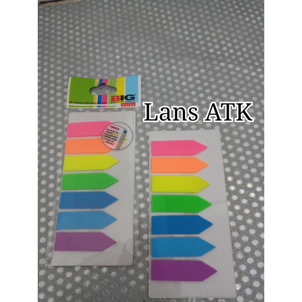 Jual STICKY NOTE / POST IT BIG PANAH 7 WARNA (34634) | Shopee Indonesia