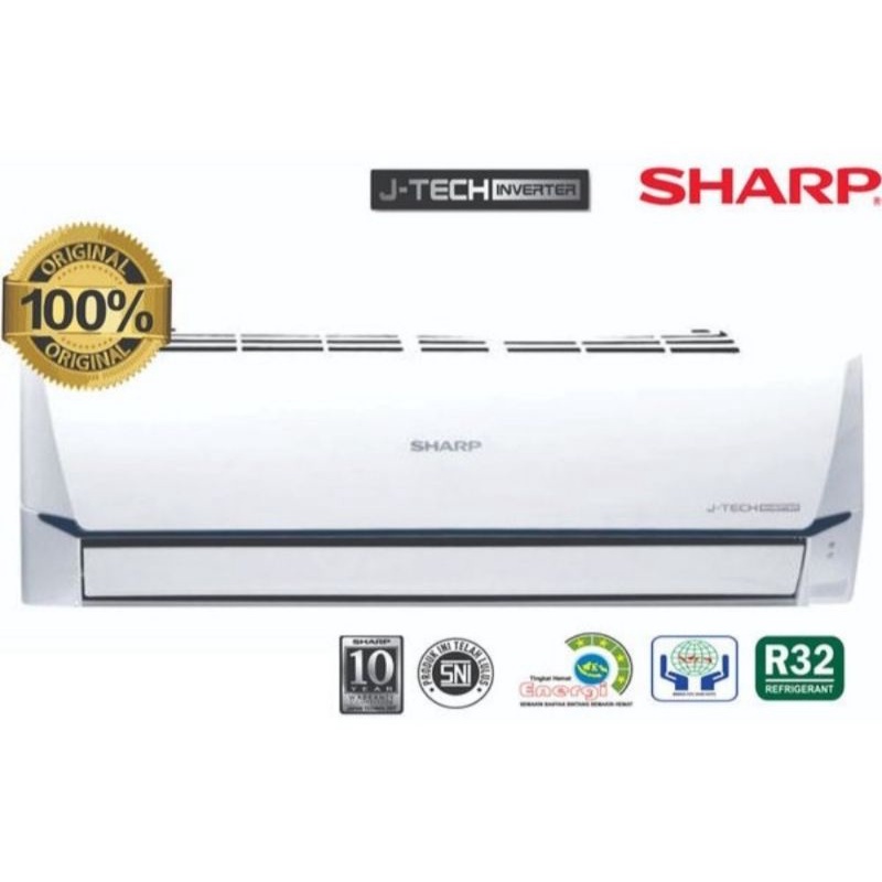 Jual AC SHARP J-TECH INVERTER 1/2PK AH-X6VEY + PEMASANGAN & AKSESORIS ...