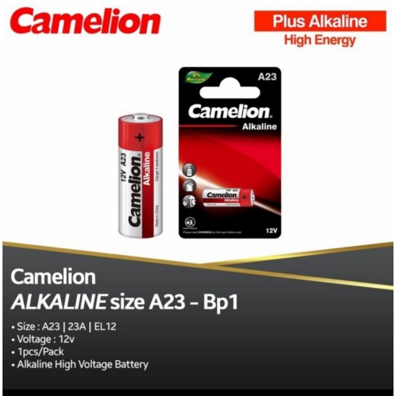 Jual Baterai 12V CAMELION 23AE A23 23A BP1 REMOT mobil motor batre ...
