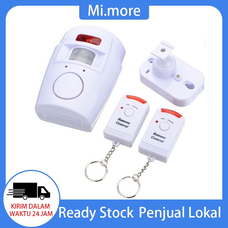 Jual Mi.more Alarm Anti Maling Infra Merah PIR Sensor Gerak dengan 2 Remote Control 105dB Alaram ...