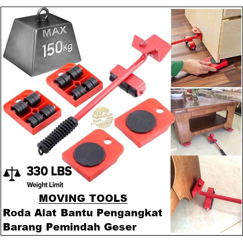 Jual Roda Alat Bantu Angkat Pindah Barang 4 Sisi Pengangkat Furniture ...