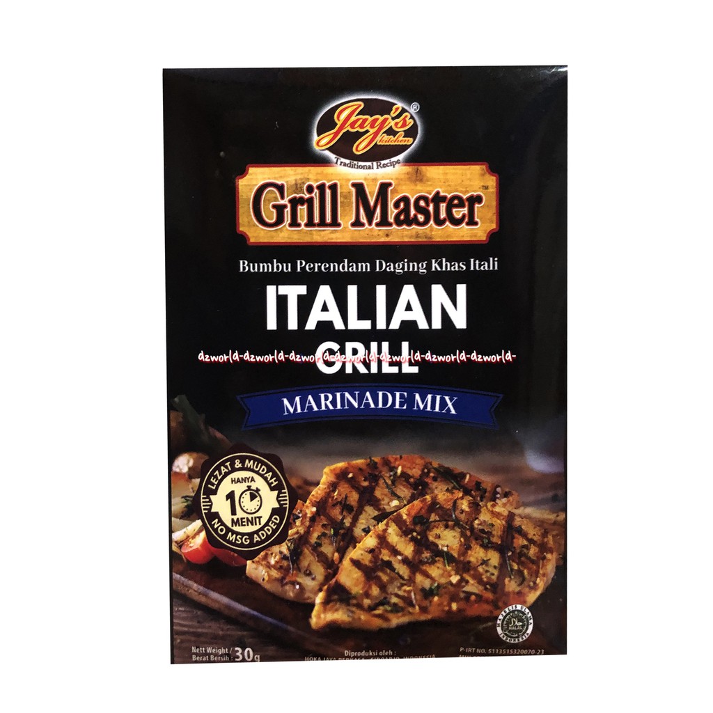 Jual Jay's Grill Master Italian Grill Marinade mix Bumbu Steak 30 gr | Shopee Indonesia