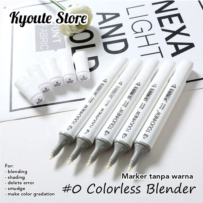 Jual Touchnew Colorless Blender Marker for Blending Color Drawing ...