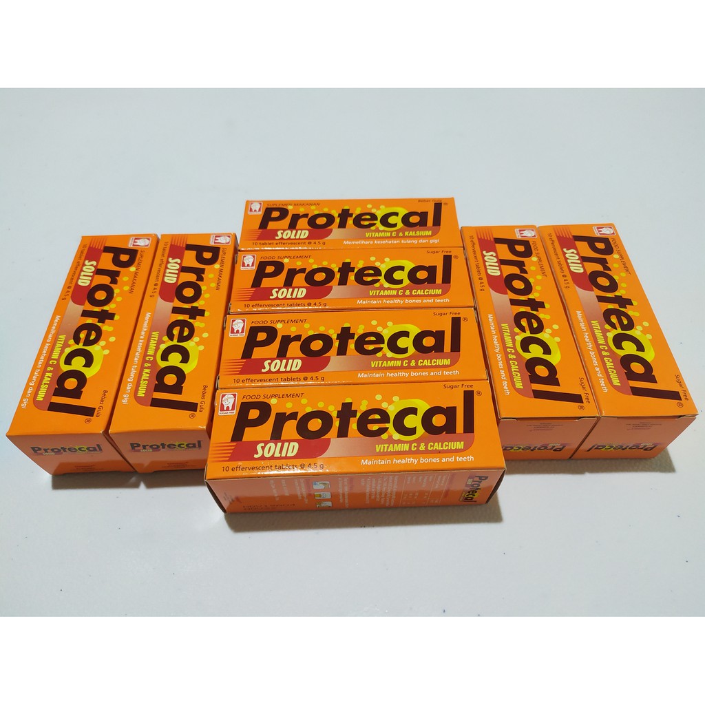 Jual Protecal Solid Tube-10 Effervescent Tablets (Suplemen Multivitamin ...