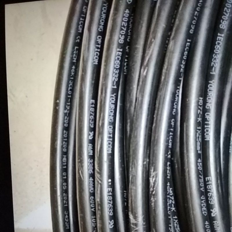 Jual KABEL SERABUT NYAF 25MM 25 MM YOURONG MADE IN CHINA METERAN | Shopee Indonesia