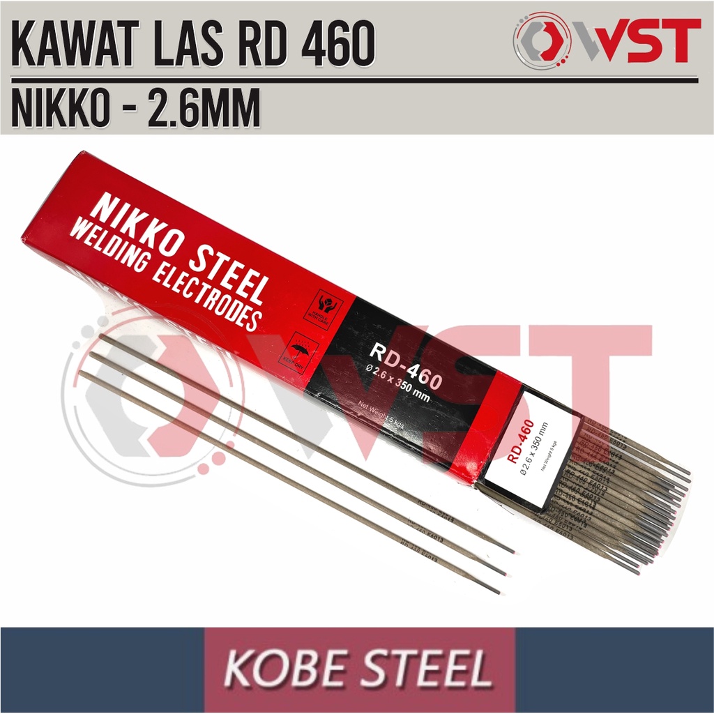 Jual Kawat Las Baja Nikko Steel RD-460 2.6mm / RD 460 AWS A5.1 E6013 | Shopee Indonesia