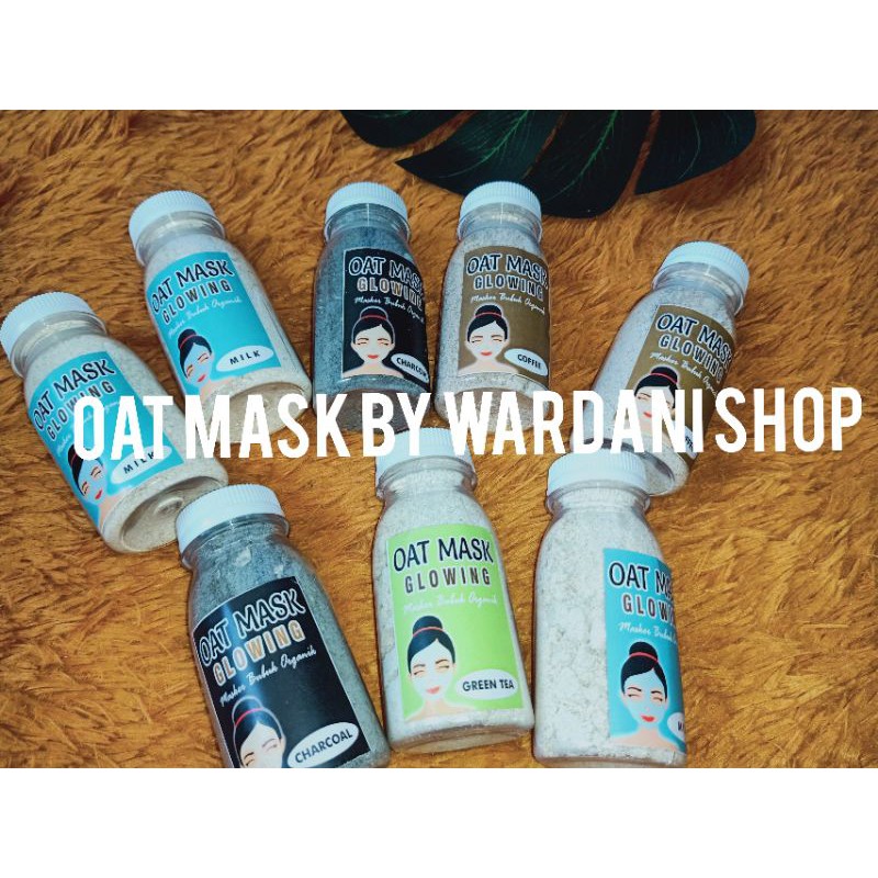 Jual MASKER OAT GLOWING OAT MASK ORIGINAL KEMASAN BOTOL 60GR (MASKER ...