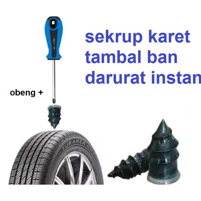 Jual ^^^^^] Tambal instant Ban Bocor Mobil Motor Sekrup Karet Praktis ...