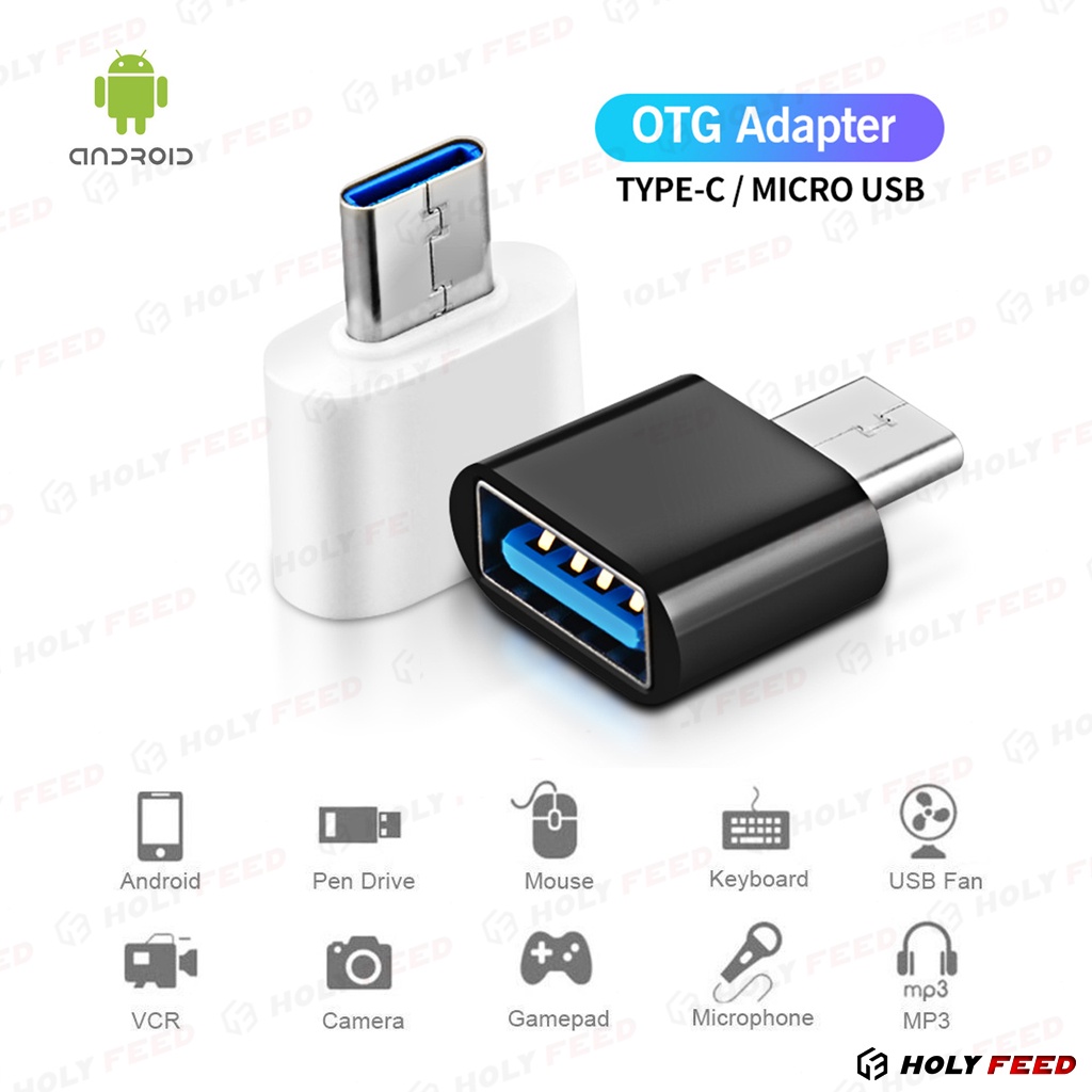 Jual Holyfeed OTG Type C to USB Micro Adapter Konverter Flashdisk ke HP ...
