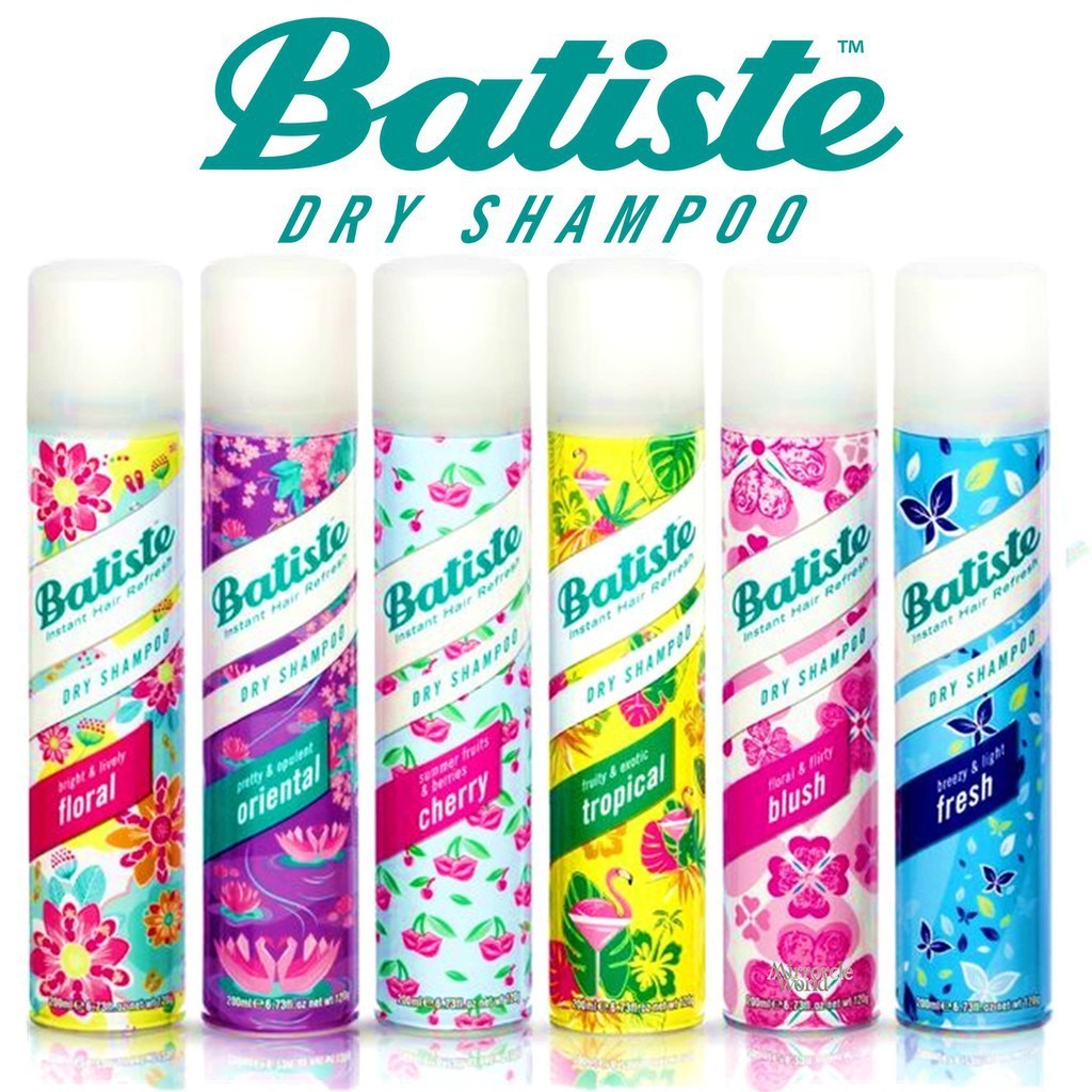Jual Batiste Instant Hair Refresh Dry Shampoo 200 ml | Shopee Indonesia