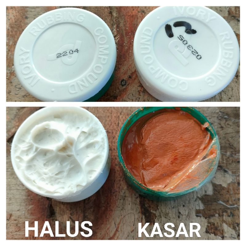 Jual Kompon Poles Dempul Halus Kasar Compound Rubbing Penghilang Baret ...