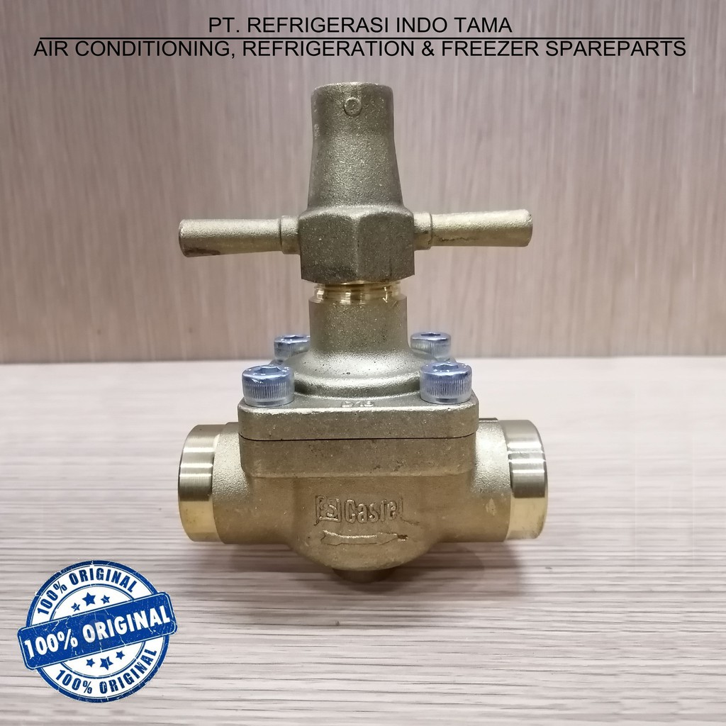 Jual GLOBE VALVE CASTEL 1 1/8" 6512/9 - KRAN TANDUK | Shopee Indonesia