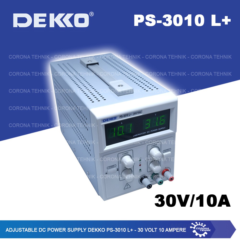 Jual Dekko PS-3010 L+ - Adjustable DC Power Supply - 30 Volt 10 Ampere | Shopee Indonesia
