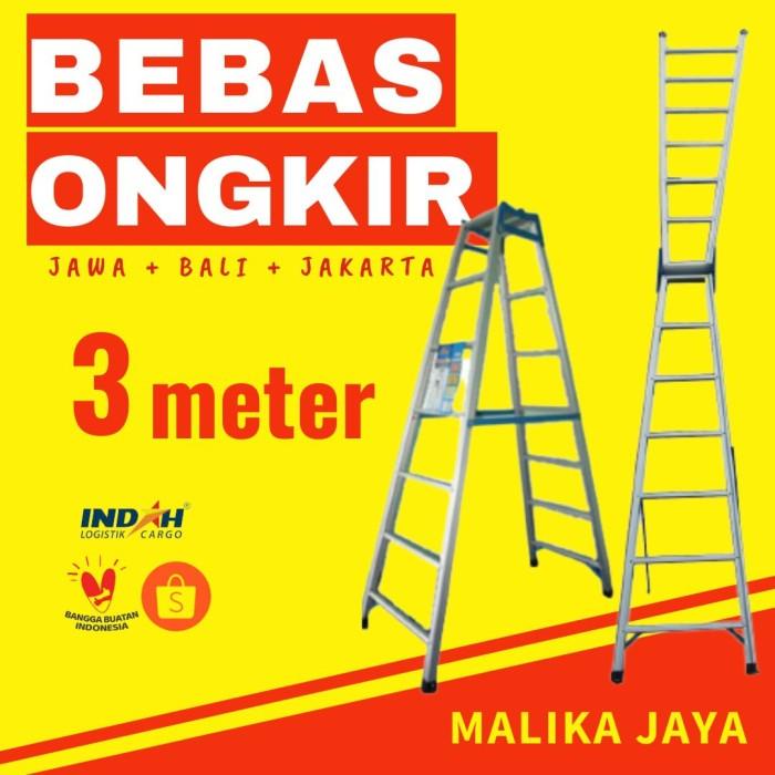 Jual Tangga Lipat Aluminium Merk Queen 3 Meter | Shopee Indonesia