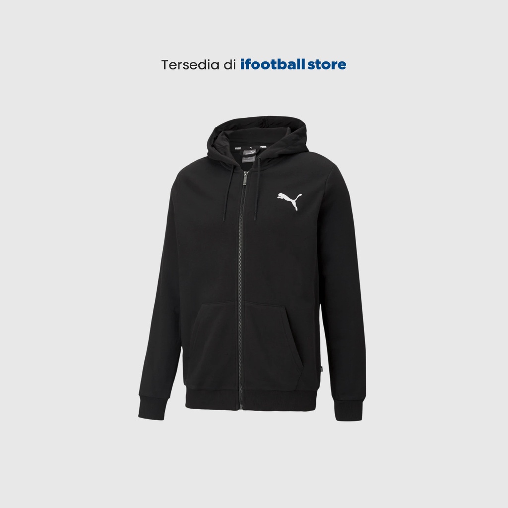 Jual HOODIE PRIA PUMA ESS SMALL LOGO FZ HOODIE TR BLACK 586704-51 ...