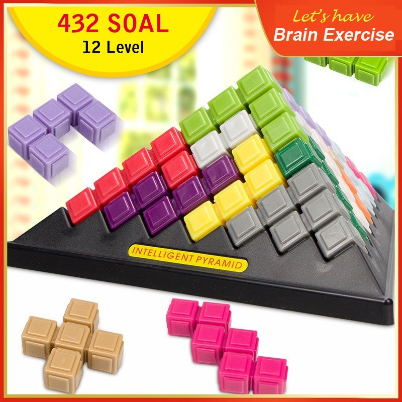 Jual Intelligent Pyramid Puzzle Game / Mainan Asah Otak - Mainan ...