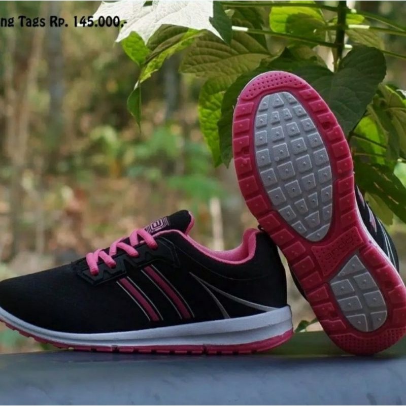 Jual SEPATU SNEAKER SEKOLAH ANAK PEREMPUAN ANDO KAYLIN HITAM PINK SD ...