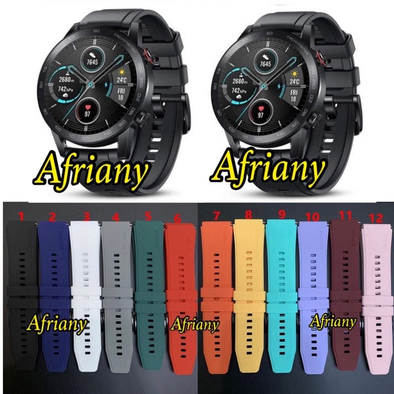 Jual Strap Honor Magic Watch 2 42mm 46mm/Honor Gs Pro Rubber Tali Jam ...