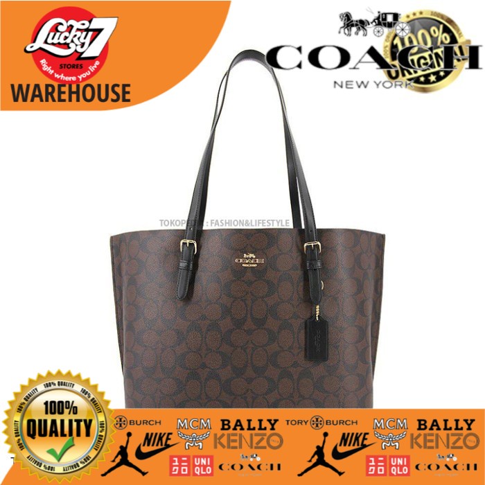Jual Coach Tote Bag Mollie In Signature Canvas Mahogany Original 1665 ...