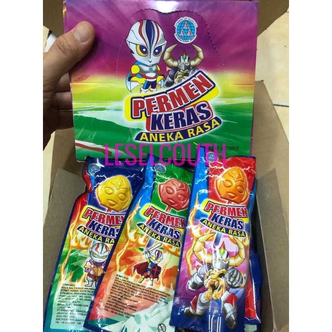 Jual permen lightstick lolipop ultraman /permen lampu / permen nyala ...