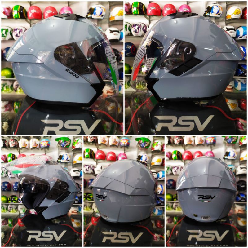 Jual RSV HELM SV300 SOLID BLACK GLOSSY | RSV SV 300 ORIGINAL | Shopee ...
