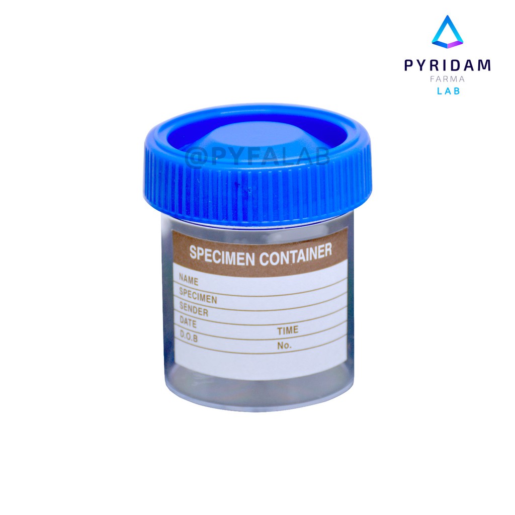 Jual Specimen Container/ Stool Container/ Pot Urine 70ml Non Sterile ...