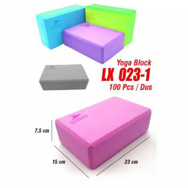 Jual Yoga Balok EVA Brick Foam Original Alat Olahraga Fitness Pilates ...