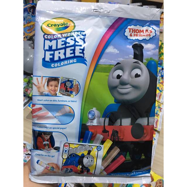 Jual Crayola Mess Free Thomas Color Wonder 5 Marker 18 Coloring