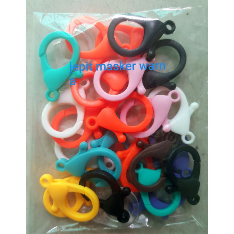 Jual Kokot Udang Plastik Nano-Jepitan Masker 12pcs | Shopee Indonesia