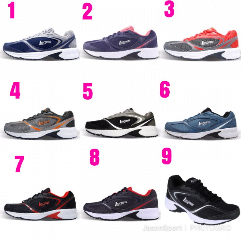 Jual Sepatu League Legas Lari Cowo Hitam Running shoes pria wanita ...