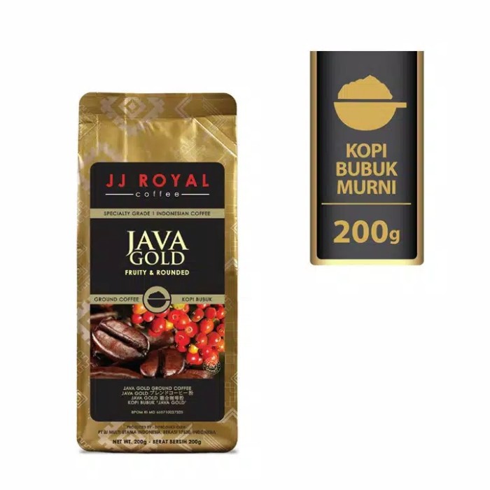 Jual JJ ROYAL Coffee Java Gold Blend Ground/Bubuk Bag 200gr | Shopee ...