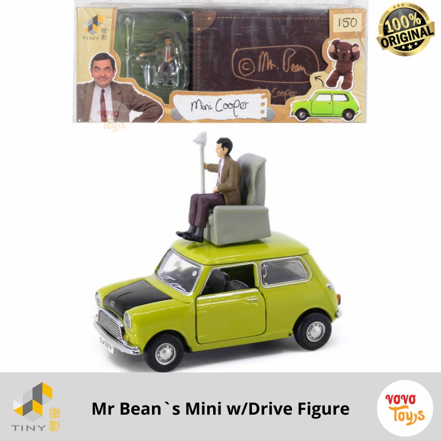 Jual Tiny Diecast Mr Bean Mini w/Drive Figure Mini Cooper NRS27 | Shopee Indonesia