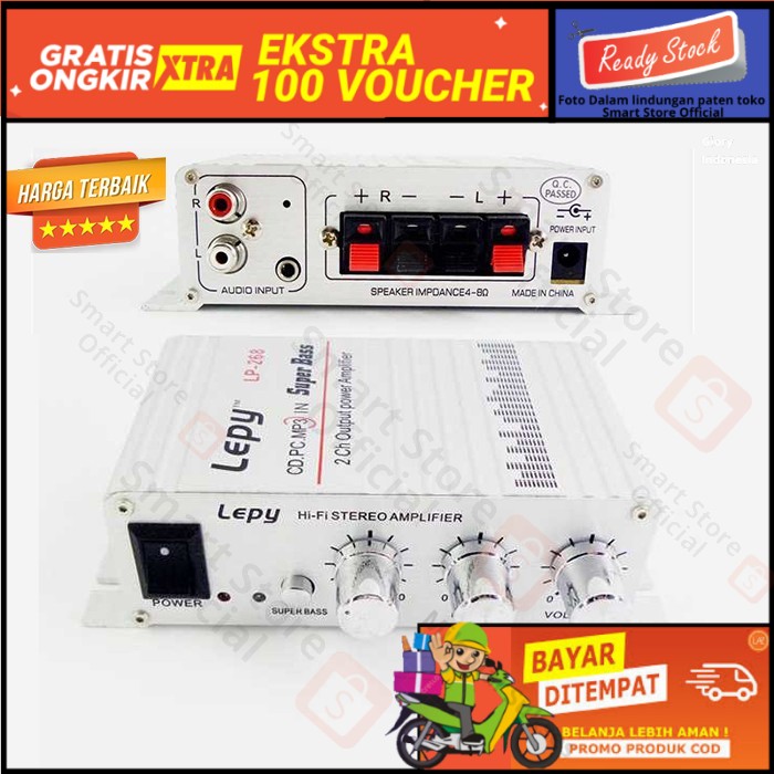 Jual STEREO AMPLIFIER BASS TREBLE BOOSTER OUTPUT RCA BAS TREBEL VOLUME ...