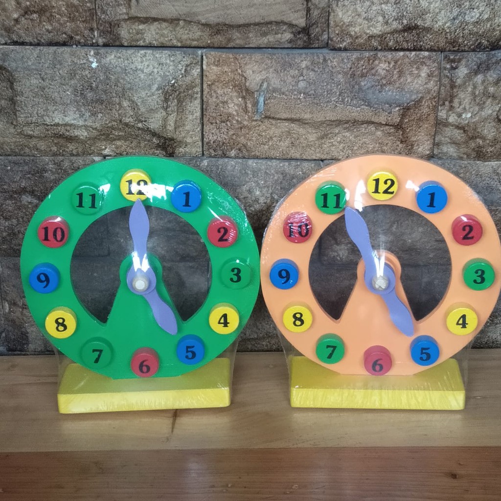 Jual Mainan Edukatif Anak Jam Kayu / Mainan Anak Laki-Laki dan ...
