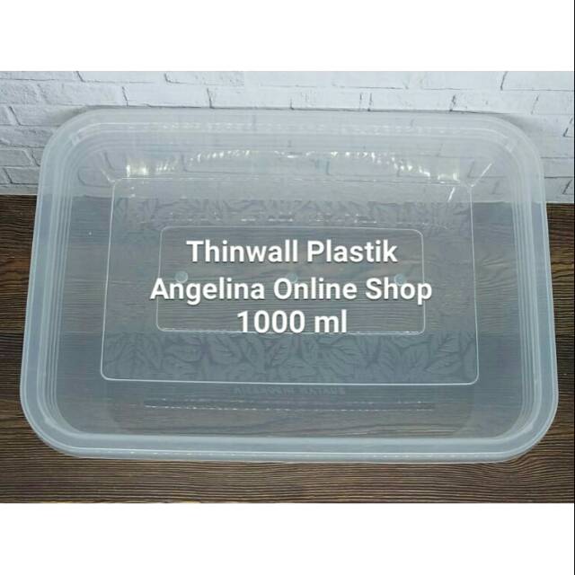 Jual Thinwall Batik 1000 ml/Kotak Makan Plastik/Lunch Box | Shopee ...