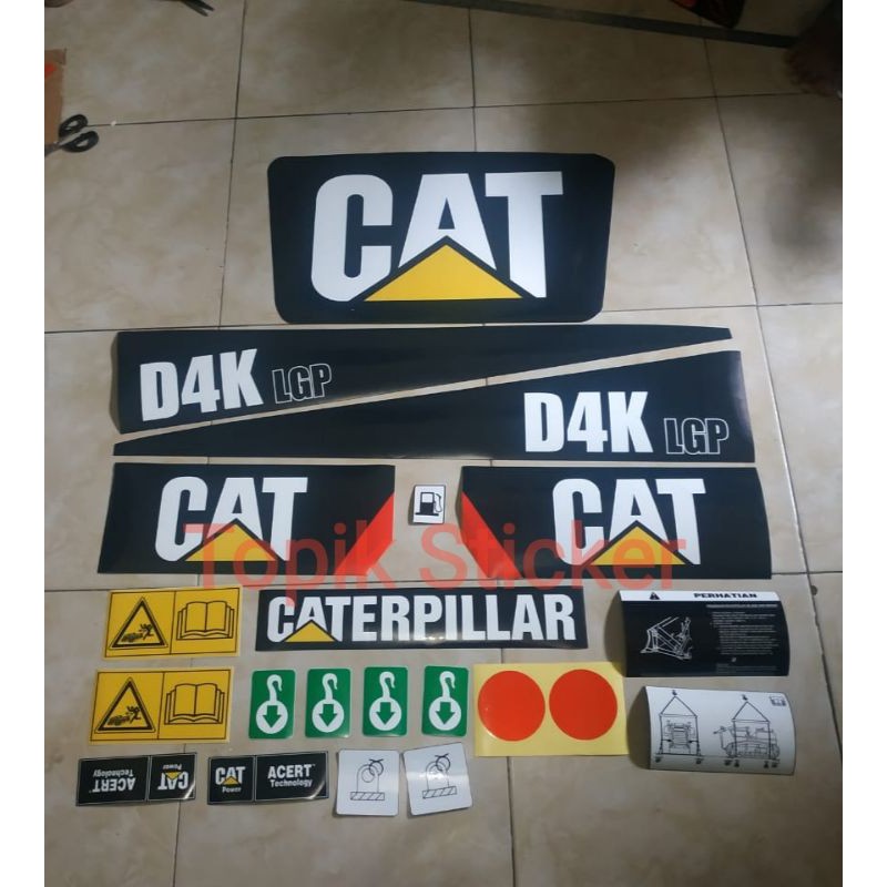 Jual Sticker Dozzer CATERPILLAR CAT D4K LGP, Stiker Alat Berat | Shopee ...