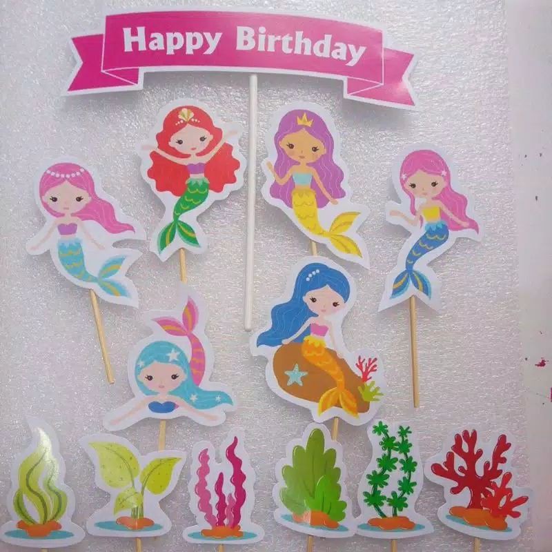 Jual Topper Cake Happy Birthday Karakter/hiasan kue ulang tahun Happy ...