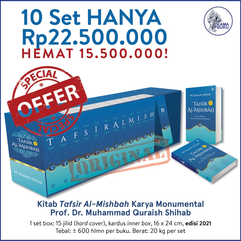 Jual Tafsir Al-Mishbah (PENAWARAN KHUSUS MINIMAL PEMBELIAN 10 SET) | Shopee Indonesia