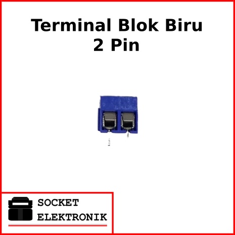 Jual Terminal Blok Biru 2 Pin 5.08mm | Shopee Indonesia