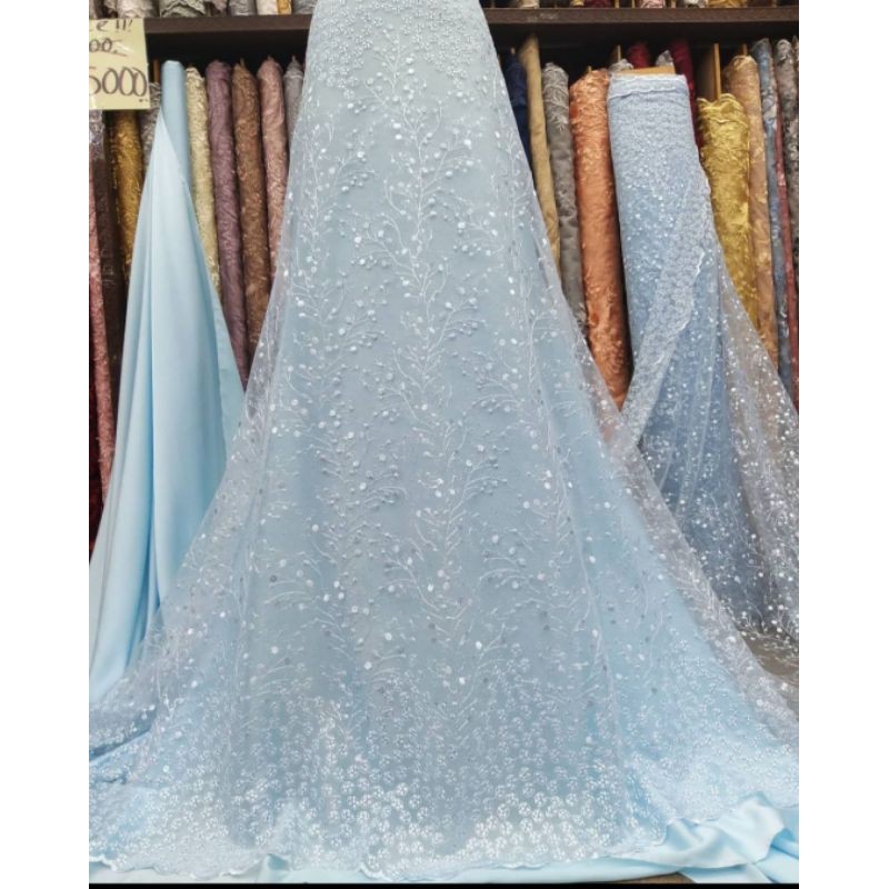 Jual Kain tile sakura / Tile sakura / Bahan kebya / Kain tile / Tile ...