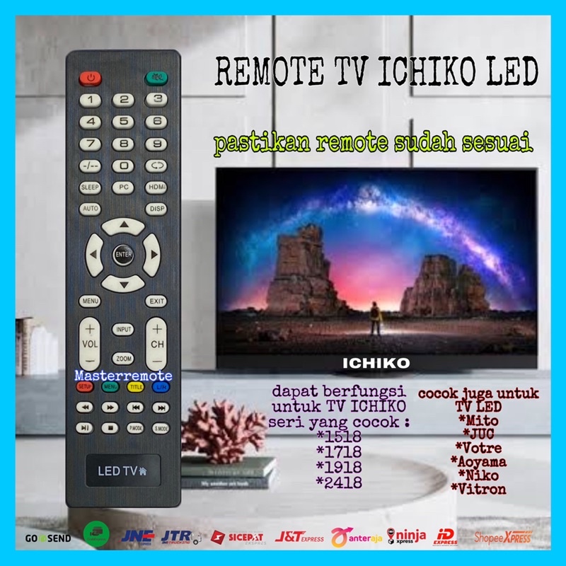 Jual REMOT REMOTE TV ICHIKO LED / LED TV i | Shopee Indonesia
