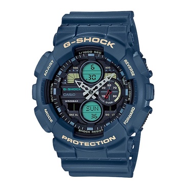 Jual Casio G-Shock GA-140-2ADR Men Digital Analog Dial Black Resin ...
