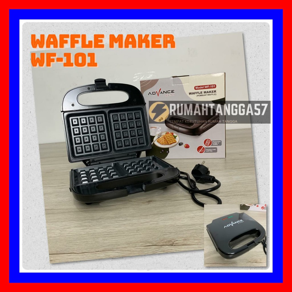 Jual ADVANCE WAFFLE MAKER PEMANGGANGAN ROTI WAFFLE 2 LAPIS WF-101 ...