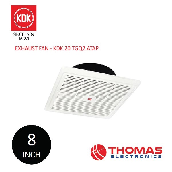 Jual EXHAUST FAN KDK 20 TGQ2 ATAP PLAFON Exhaust KDK 8 Inch Garansi ...