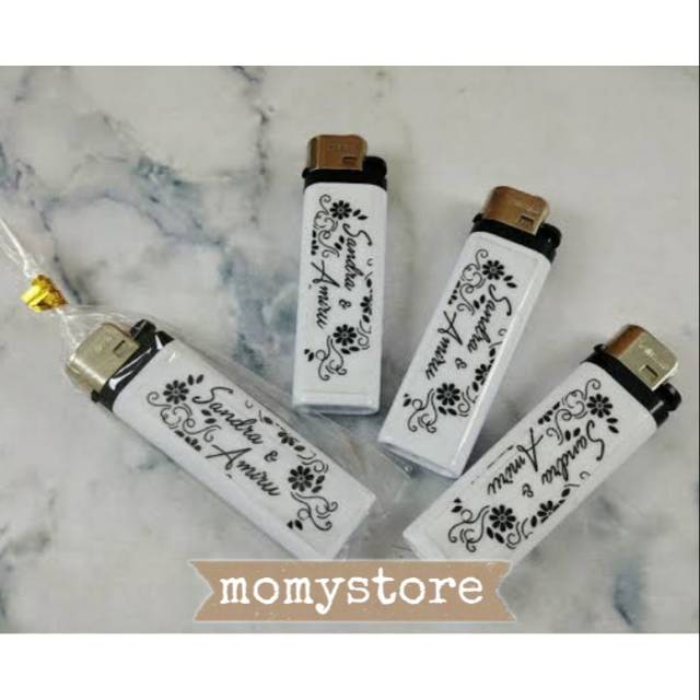 Jual Souvenir korek gas bisa tempel nama stiker | Shopee Indonesia