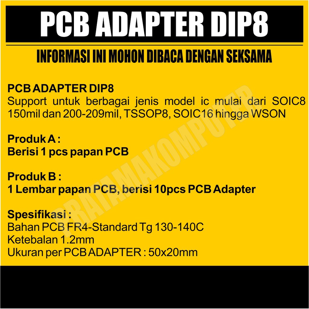 Jual ADAPTER MULTI TO DIP8 IC BIOS DAN EEPROM | Shopee Indonesia