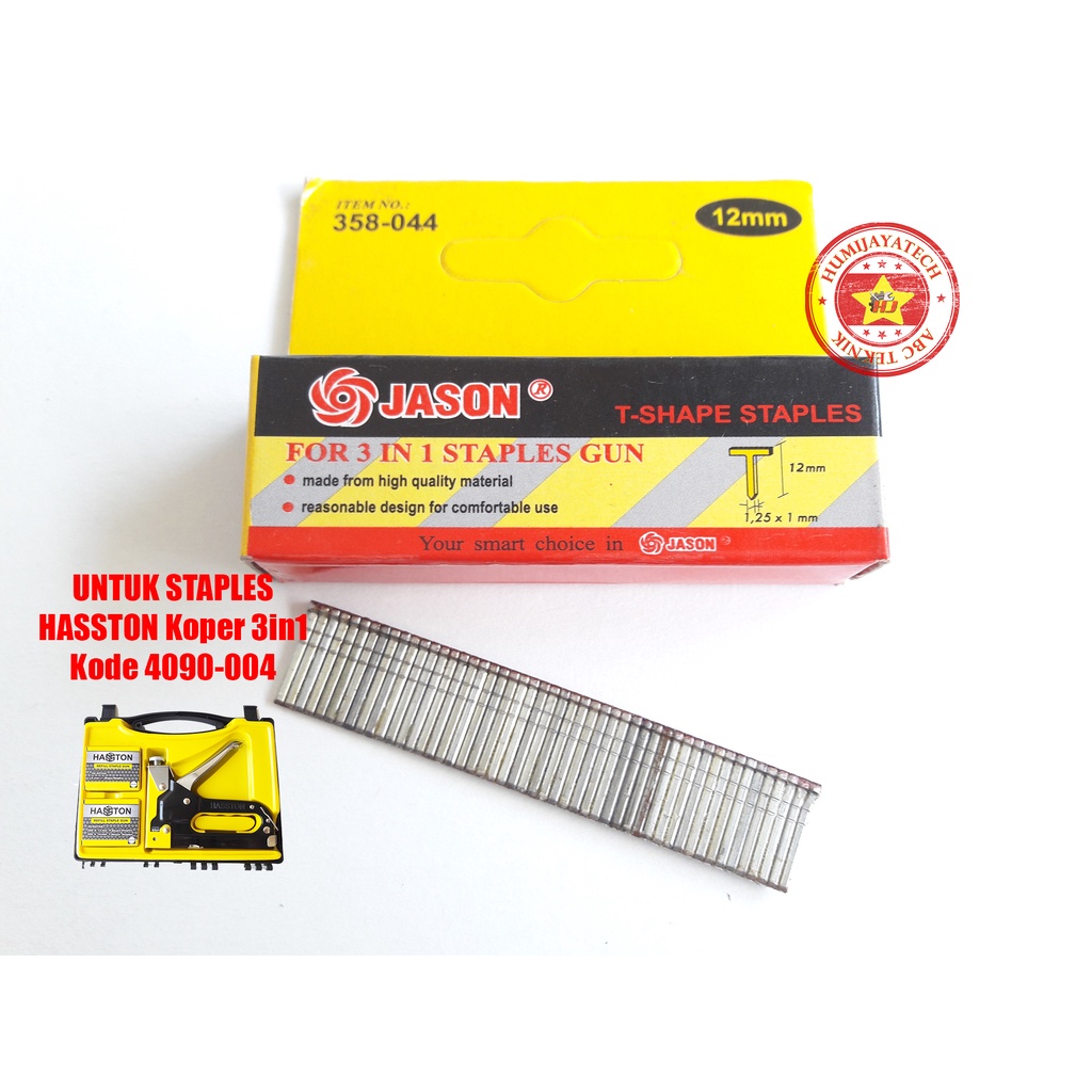 Jual Isi Staples Tembak Model Paku 12mm Jason / Isi Staples Tembak T ...