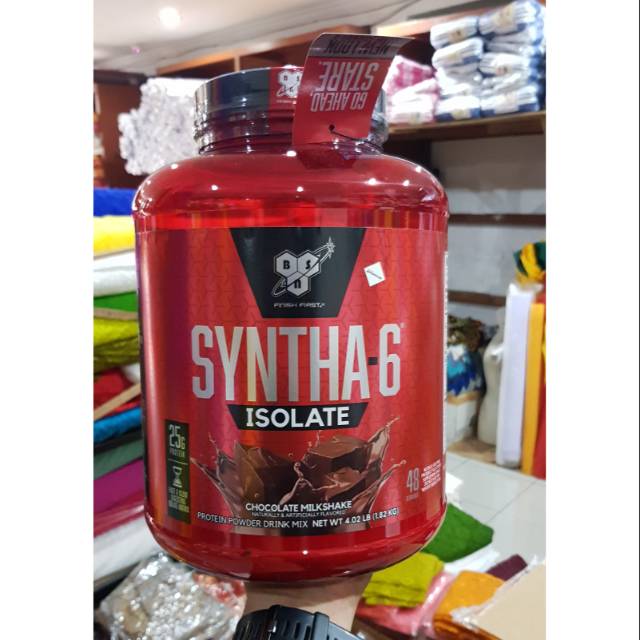 Jual BSN Syntha 6 isolate 4lbs protein matrix whey protein susu gym ...