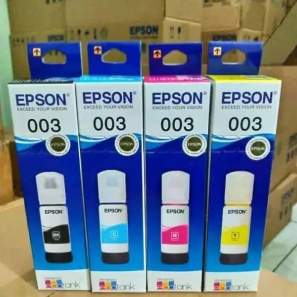 Jual Paket Tinta Epson 003 [B/C/M/Y] L3110/L3150/satu set/L1110 L3100-L3101 | Shopee Indonesia