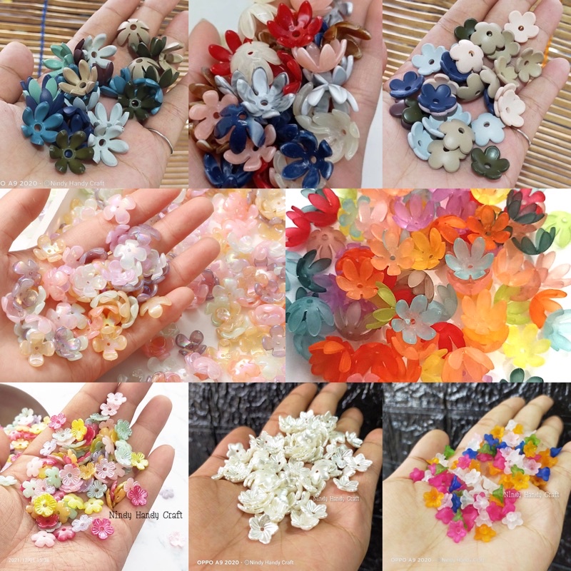 Jual Aneka Kelopak Bunga Acrylic - Kelopak Bunga - Cangkang Bunga ...